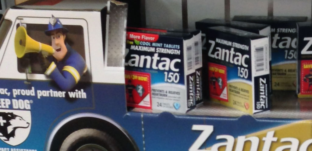 Zantac Fire Truck End Cap Displays Offer Shoppers Quick Relief - Point ...