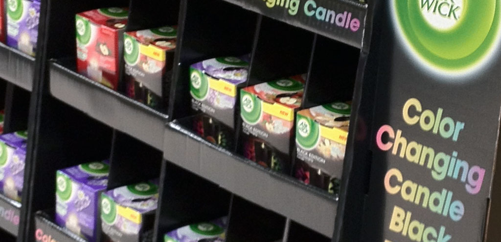 Air Wick Color Changing Candle Displays Light Up At Retail - Point of ...