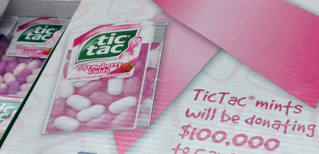 Tic Tac Brings Awareness With Pink Displays - Point of Purchase ...