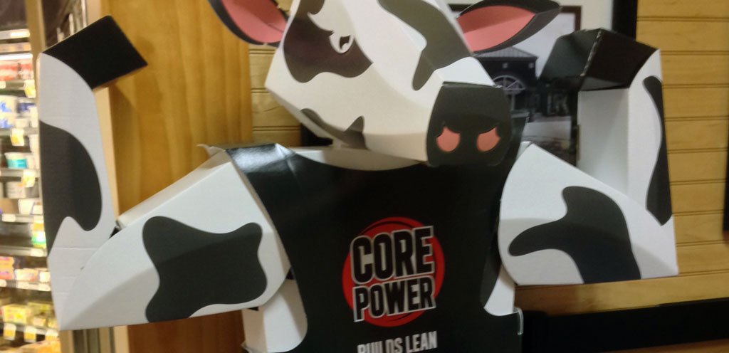Core Power Floor Display Helps Build Lean Muscle - Point of Purchase ...