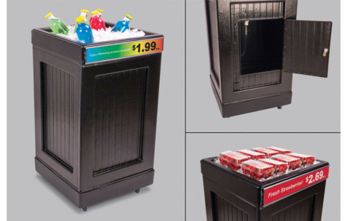 New Mobile Ice Bin Merchandiser - Point of Purchase International Network