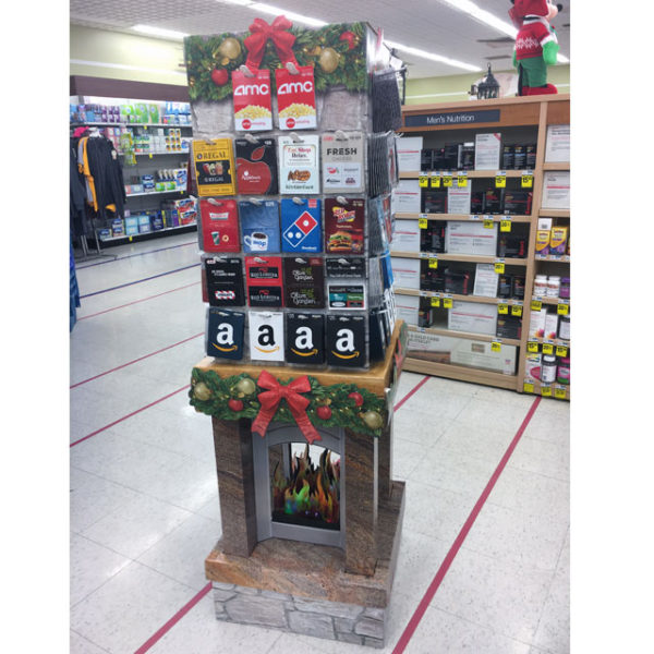 Incomm Holiday Fireplace Display - Point of Purchase International Network