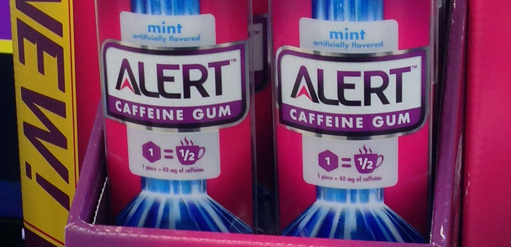 Alert Caffeine Gum Targets Energy Aisles - Point of Purchase ...