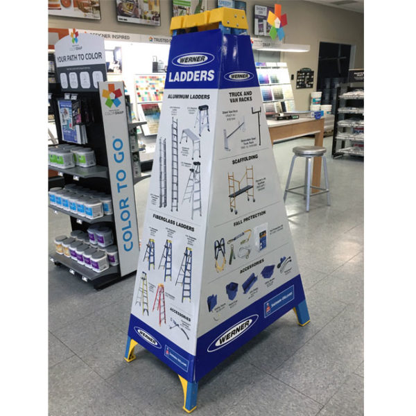 Werner Steps Up With Wrapped Ladder Display - Point of Purchase ...
