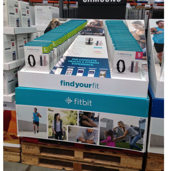 Fitbit Fans Out Register Cards On Pallet Displays - Point of Purchase ...