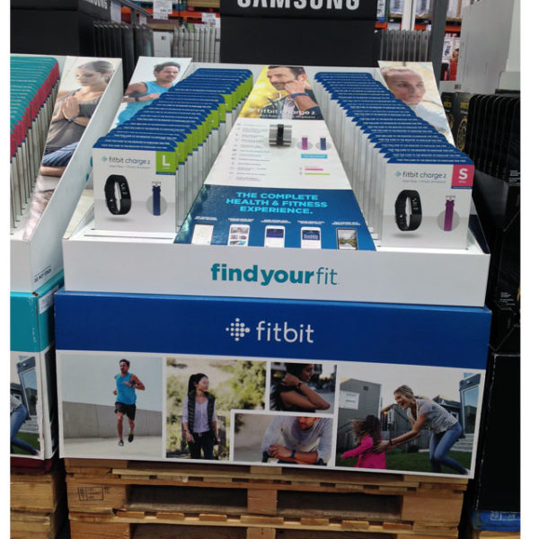 Fitbit Fans Out Register Cards On Pallet Displays - Point of Purchase ...