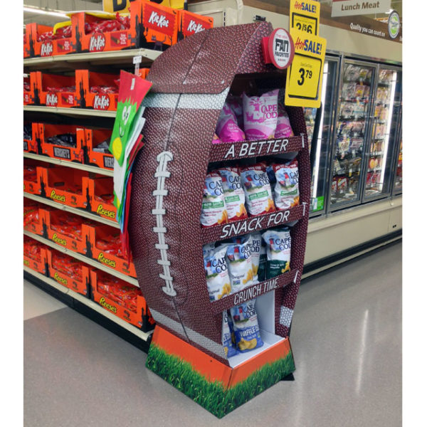 Football Display Offers Crunch Time Snacks - Point of Purchase ...
