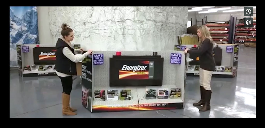 Energizer Display Unfolds For Easy Set-Up - Point of Purchase ...