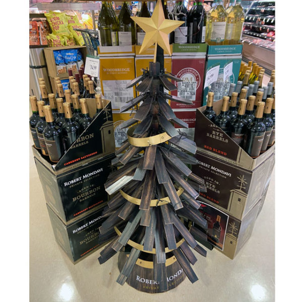 Barrel Aged Holiday Tree Display - Point of Purchase International Network