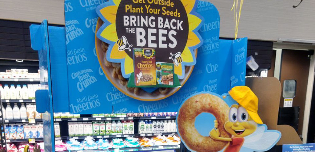 Cheerios Display Helping Bring Back The Bees - Point of Purchase ...
