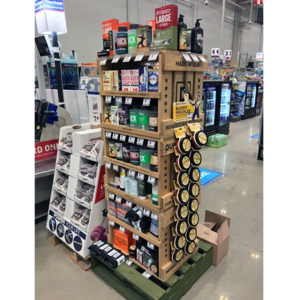 Duke Cannon Display Benefits Vets - Point of Purchase International Network