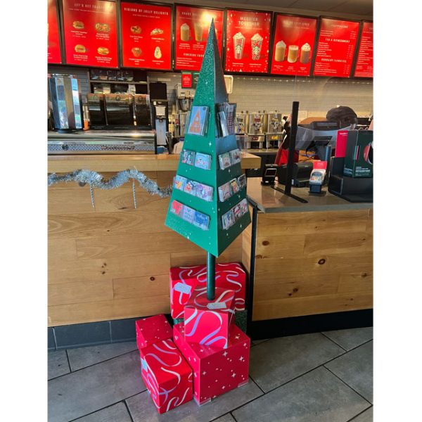 Starbucks Merriest Wishes Holiday Tree Display - Point of Purchase ...