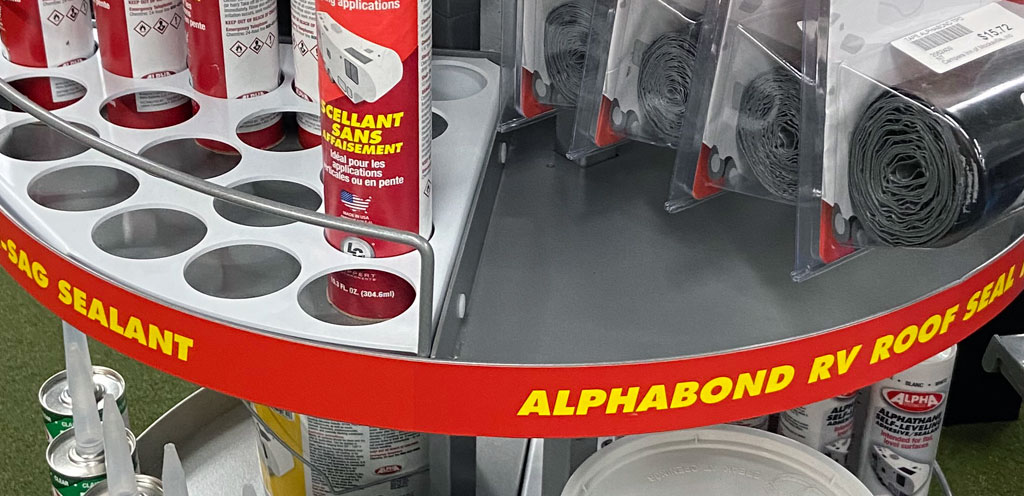 Alpha Systems Display Offers RV Repair Solutions - Point of Purchase ...