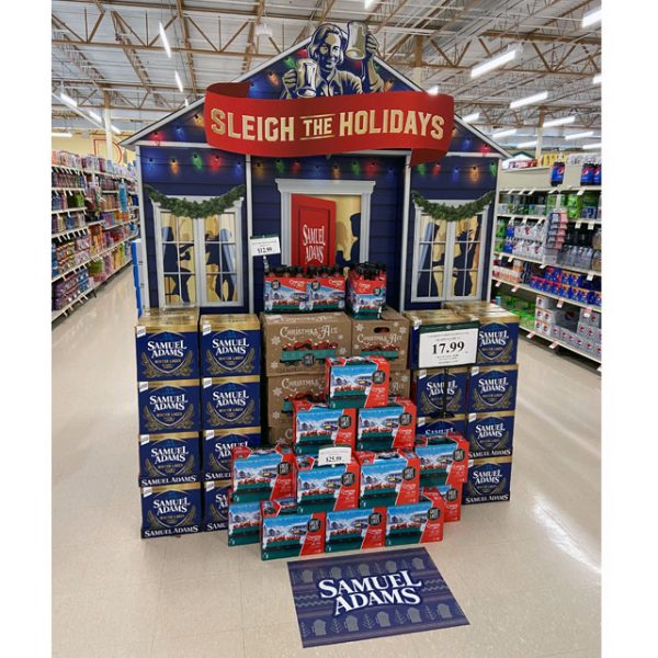 Samuel Adams Holiday Party House Stacker Display - Point of Purchase ...