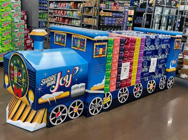 Pepsico Train Display Shares Holiday Joy - Point of Purchase ...