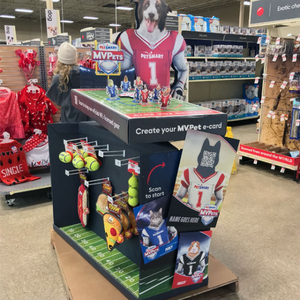 MVPet Player Card Pallet Display - Point of Purchase International Network