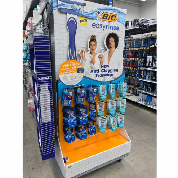 New BIC EasyRinse Razor End Cap Display - Point of Purchase ...