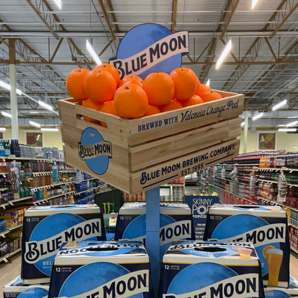 Blue Moon Crate Stacker Display - Point of Purchase International Network
